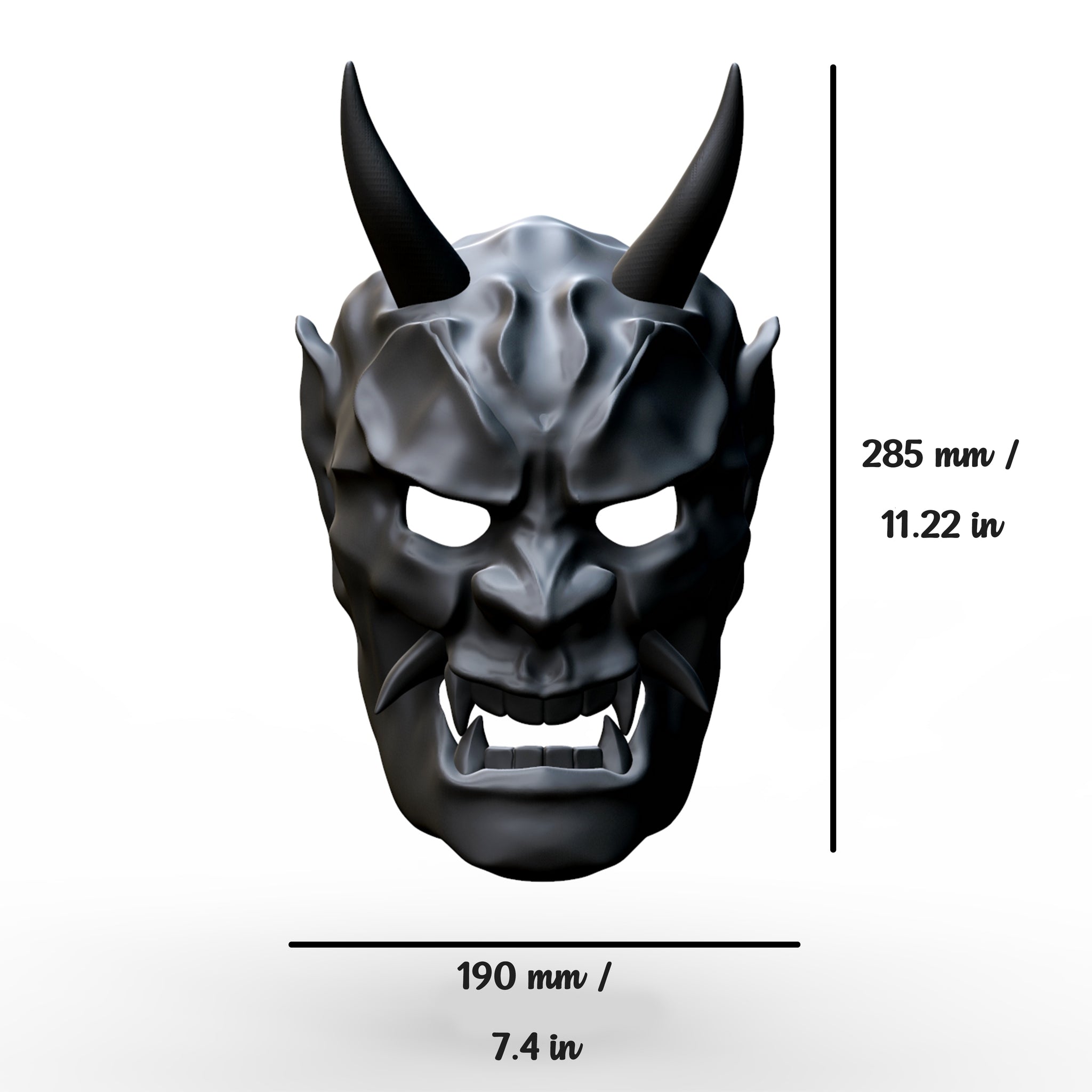 Handcrafted Hannya LED Japanese Irezumi Oni Resin Mask Unisex ...