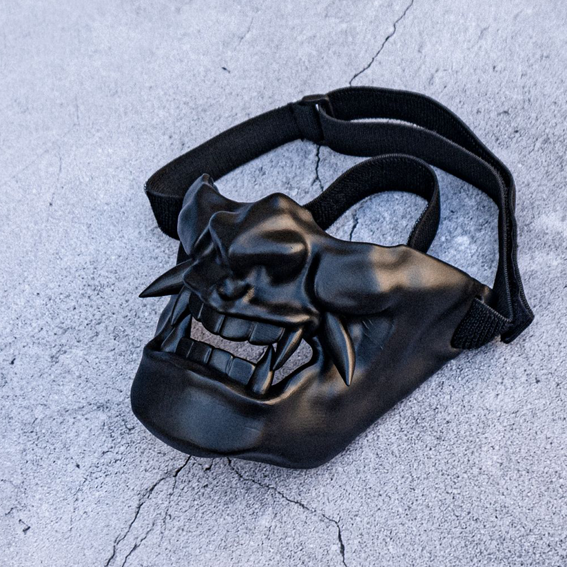 Handcrafted Samurai Japanese Irezumi Oni Resin Mask Unisex – IrezumiEmpire