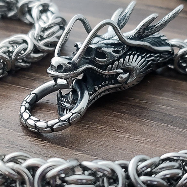 Starving Skeleton™ Ryujin Dragon Chain Necklace – IrezumiEmpire
