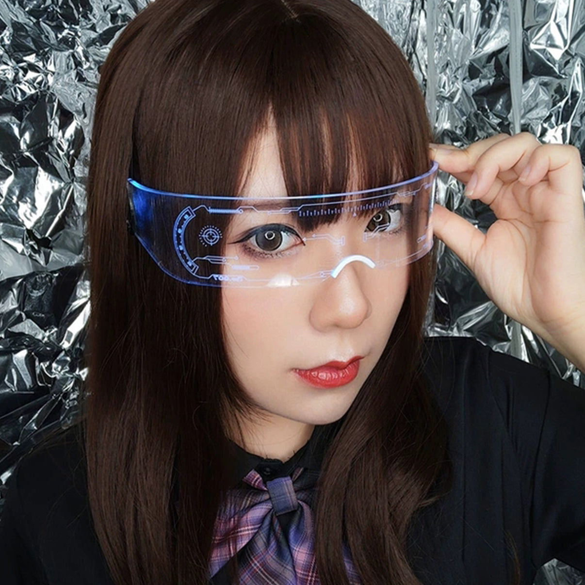 Handcrafted LED Visor Japanese Irezumi Oni Resin Mask Unisex ...